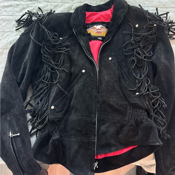 Harley-Davidson | Jackets & Coats | Vintage Harley Davidson Fringe ...